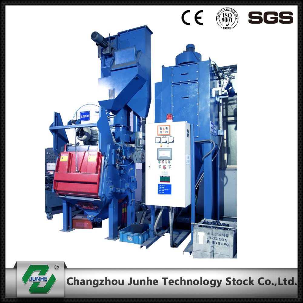 Mesin Blasting Tembakan Otomatis Efisiensi Tinggi Abrator Roda Volume ...
